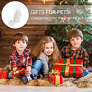 generic Waterer Cockatiel Cage Fountain Wire Accessories Drinker Hanging Rabbits Gravity Drinking Water Pets Love Automatic Stand Parakeets Small Bowl Dispenser Bird Parrot White in