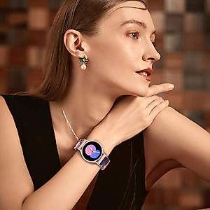 Delidigi Stretchy Bands Compatible with Samsung Galaxy Watch 7/6/5/4 40mm 44mm, Watch 6 Classic 43mm 47mm, Watch 5 Pro 45mm, Watch 4 Classic 42mm 46mm, Watch FE 40mm, Watch Active 2, 20mm Nylon Straps