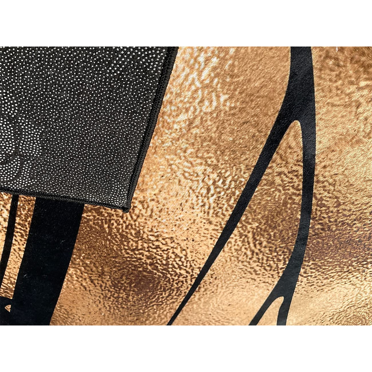 EDUMEYA Boys Teens Black Basketball Area Rug for Bedroom Living Room Sports Non-Slip Floor Doormats Mat