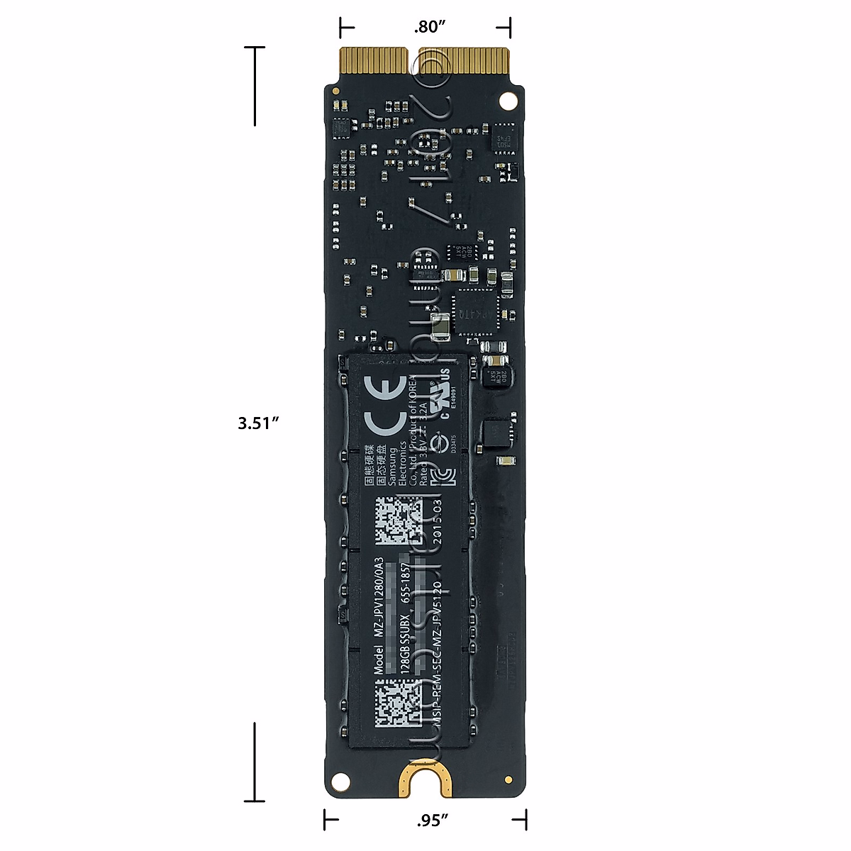 Odyson - 128GB SSD Replacement for Apple MacBook Air 13" A1466 (Early 2015, 2016, 2017)