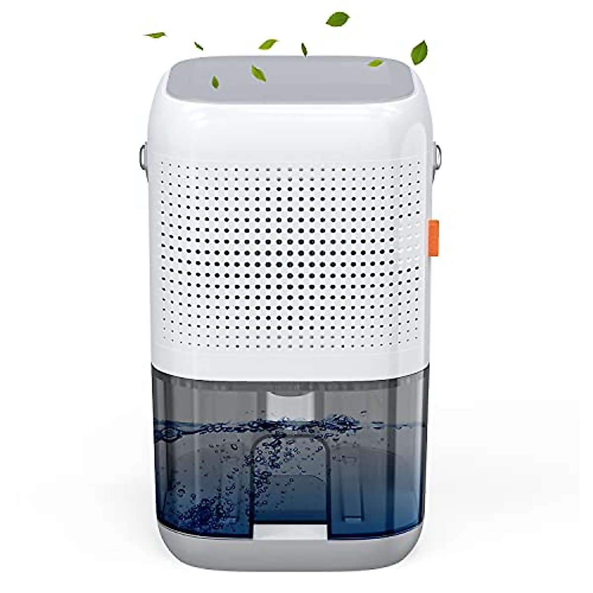 Dehumidifiers for Bedroom - Small Dehumidifier with drain hose 1450ml/49oz - with 2 Modes - 7 Colors LED Light-Auto Shut Off - Ultra Quiet Below 40 dB for 250 sq ft(Hose not included)