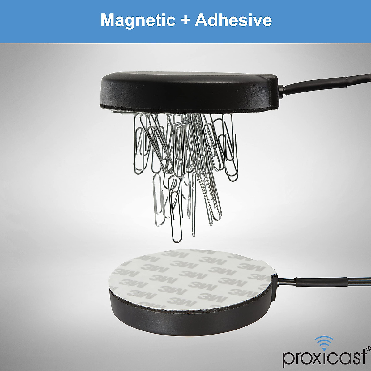 Proxicast Ultra Low Profile MIMO 4G / 5G Omni-Directional Magnetic/Adhesive Mount Antenna for Verizon, AT&T, T-Mobile Modems & Routers with SMA or TS9 External Antenna Jacks (ANT-122-M19)