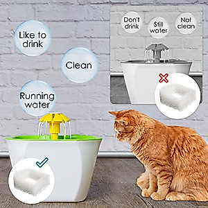 50 Pieces Pet Fountain Filter Cat Replacement Foam Filters Replacement Fits for Pet Fountain Filters Multiple Pet Fountain Foam Filters Cat and Dog Fountain Foam Filters