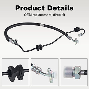 WMPHE Power Steering Pressure Hose Assembly Compatible with Honda CRV CR-V 2.4L 2007 2008 2009 2010 2011, Replacement for 53713SWAA03, 53713SWAA02, 3401230