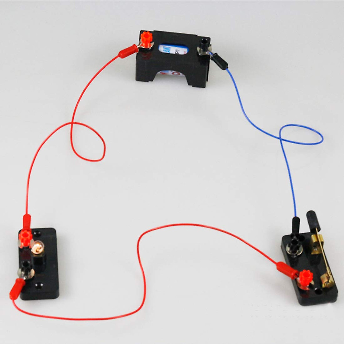 10pcs Lime2018 Single Pole Single Throw Switch:Used For Physics Laboratory,School Electronic Experimenting,great for demos teaching basic principles of electricity & how a simple circuit works