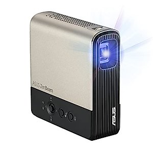 ASUS ZenBeam E2 Mini LED Portable Wireless Projector - 300 LED lumens, Auto Portrait Mode for Smartphone mirroring, 4 Hour Video Playback, Power Bank, 5W Speaker, USB, HDMI