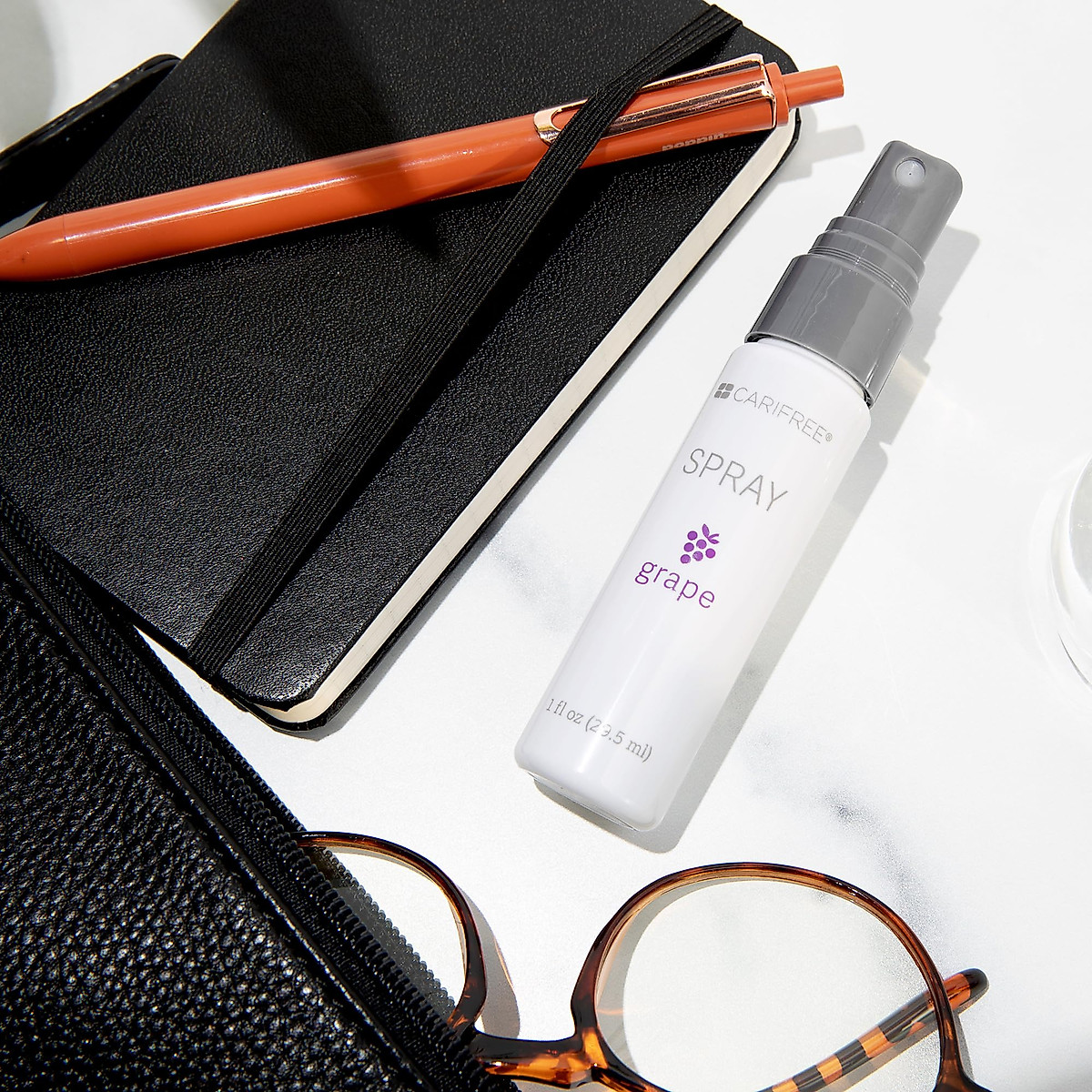 CariFree Oral Spray, Grape Flavored, Xylitol for Moisturization, Neutralizes pH, Fluoride-Free, Freshen Breath, Recommended by Dentists, Made in The U.S.A. 4 Bottles (1 fl. oz. Each)