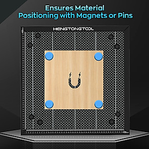 HENGTONGTOOL Honeycomb Laser Bed 500 x 500mm, Honeycomb Working Table with Aluminum Panel for Most Engraver Cutting Machine, Laser Engraver Accessories (Working Area 450 x 450mm)