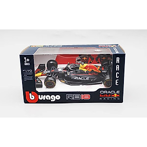 JODIYAAH Bburago 1:43 New 2022 F1 Red Bull Racing RB18 1# Verstappen 11# Perez Special Paint Formula One Alloy Super Toy Car Model (RB18 #1)