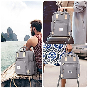 YAMTION Laptop Backpack for Women Bookbag School Backpack Bag Girl Computer Pack with Charger