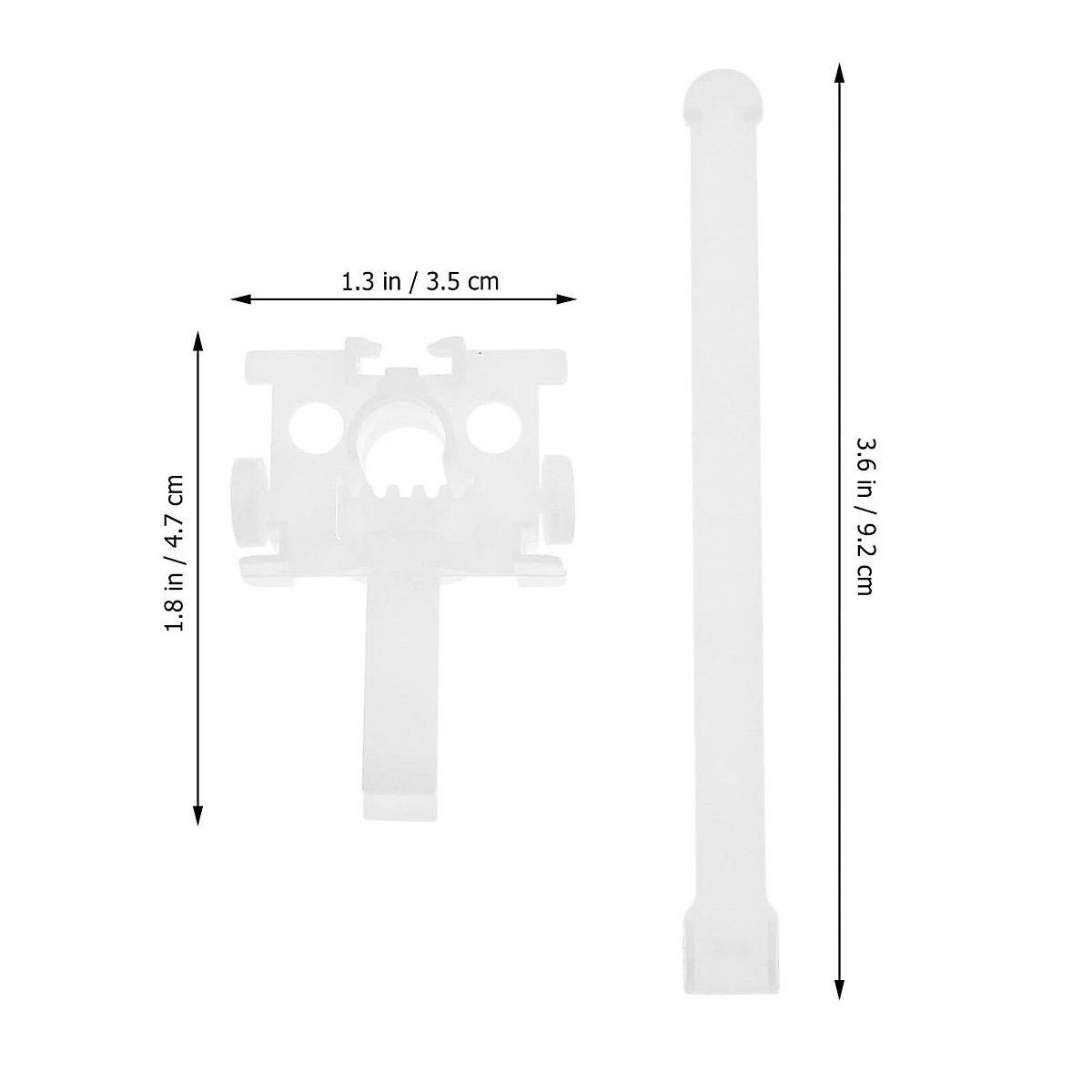 Uonlytech 12 Sets Vertical Blind Repair Carrier Repair Bracket Vertical Blinds Repair Kit Vertical Blind Replacement Replacement Clip Slat Sets White