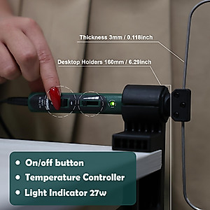WINONS Hot Wire Foam Cutter with Temperature Controller and Light Indicator 27W, Upgraded WFC-0008 Styrofoam Cutter also can be used as a Hot Knife Foam Cutter and Polystyrene Cutting Tool (Kit of 10)