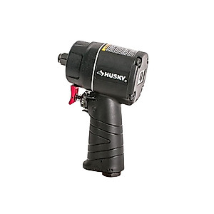 HUSKY H4435 1/2" Compact Impact Wrench Air Tool, Black