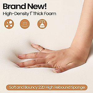 PATIOHIT Chaise Lounge Cushions Outdoor Set of 2, Comfortable Chair Cushion for Patio Furniture Weather Resistant for Lawn, Pool (2, Beige, 80" x 26")