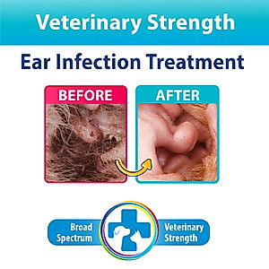 Curaseb Dog Ear Infection Treatment Solution – Soothes Itchy & Inflamed Ears – Cleans Debris and Buildup - 8oz