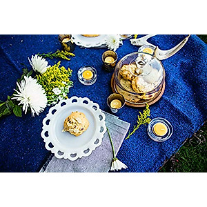 The Beeswax Co Tea light Beeswax Candles - Natural Honey Scented - For Home - Long-Lasting & Eco-Friendly - Cotton Wick - Slow Burning - Hand Poured Pure Organic Bees Wax - Set of 24 Tealights (Clear)