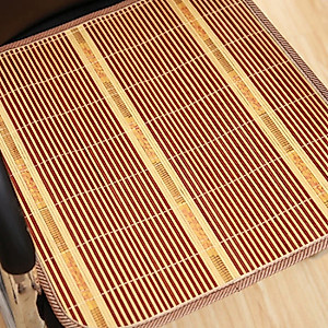 GEORPE Chair Pads Summer Household Bamboo Seat Pad Cool Car Seat Cushion Sofa Non-Slip Mat Modern Home Office