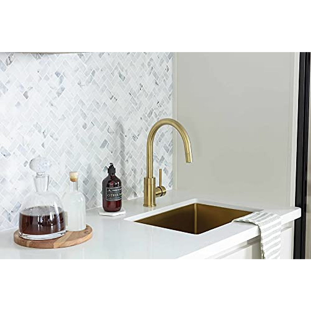 Miseno MNO003LFB Miseno MK003 Mia Bar & Prep Faucet with Single Function Pull-Down Spray Head