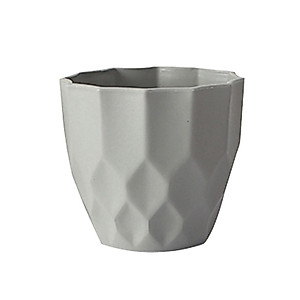 Bonsai Planter Decorative Small Lightweight Frosted Plastic Flower Pot Round Bottom Small Planter for Home Succulent Pot Simple