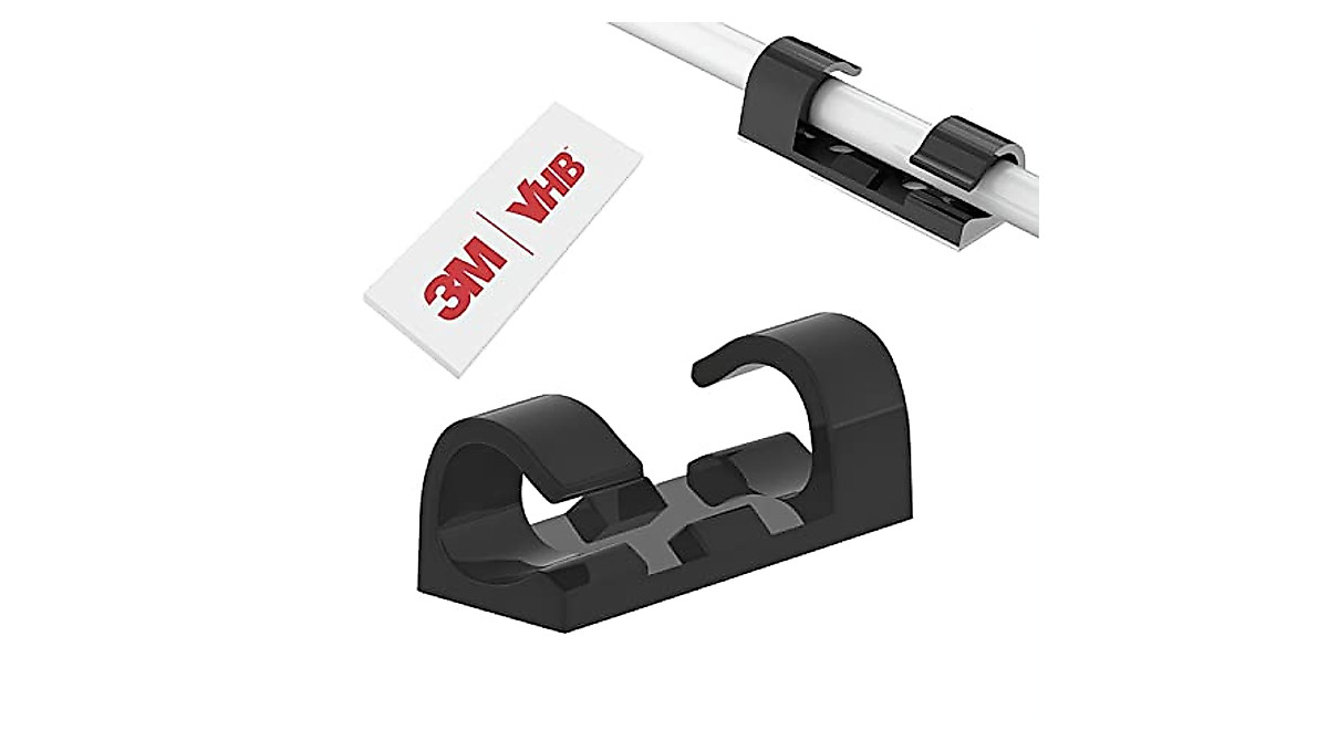 40 Pcs Strong Adhesive Cable Clips, Cable Management Wire Holder Sticky ...