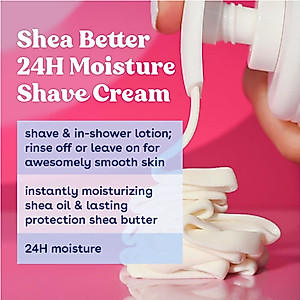 eos Shea Better Shaving Cream for Women - Vanilla Bliss, Shave Cream, Skin Care and Lotion with Shea Butter and Aloe, 24 Hour Hydration, 7 fl oz, Pack of 5