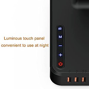 cozoo LED Desk Lamp with 3 USB Charging Ports and 2 AC Outlets,3 Color Temperatures & 3 Brightness Levels, Touch/Memory/Timer Function,10W Eye Protection Foldable Reading Light,Study Lamp for College