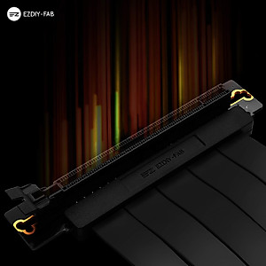 EZDIY-FAB [30cm] PCIE 3.0 16x Extreme High Speed Riser Cable PCI Express Port GPU Extension Card-Right Angle Connector