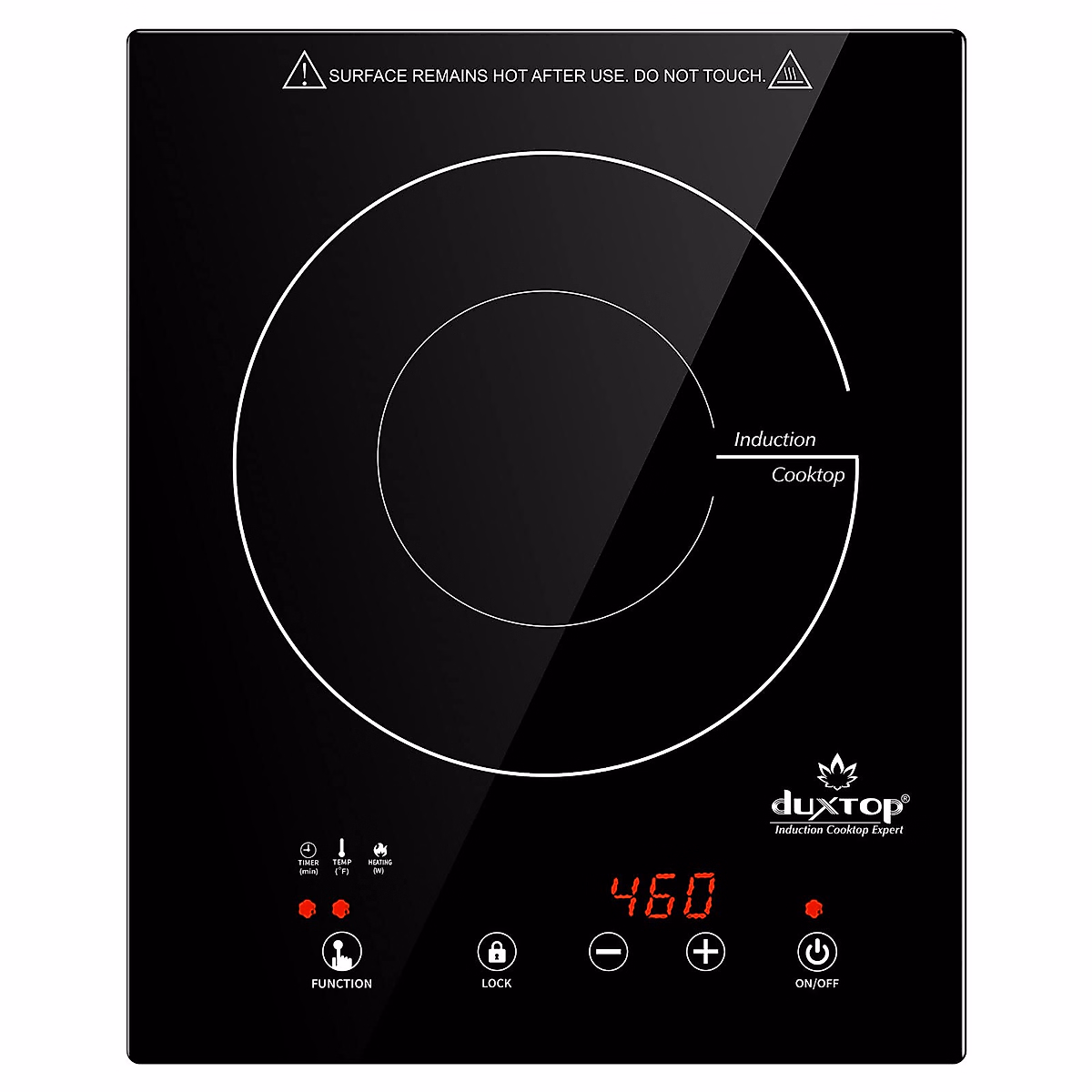 Duxtop Built-in Induction Cooktop, Portable Countertop Burner, Sensor Touch Induction Burner, 170-Minute Timer, Safety Lock, 1800W BT-200T1/8600BI