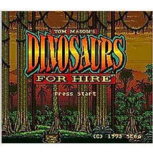 Dinosaurs For Hire 16 bit MD Game Card For Sega Mega Drive For Genesis-NTSC-U