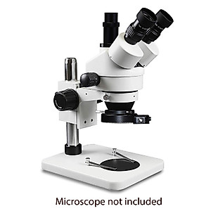 Vision Scientific VMLIFR-09B Black Adjustable 144 LED Ring Light for Stereo Microscope | 2.5" (62.5mm) Inside and 3.64" (92.5mm) Outside Diameters | 1-7/8" (48 mm in Diameter) Ring Adapter Included