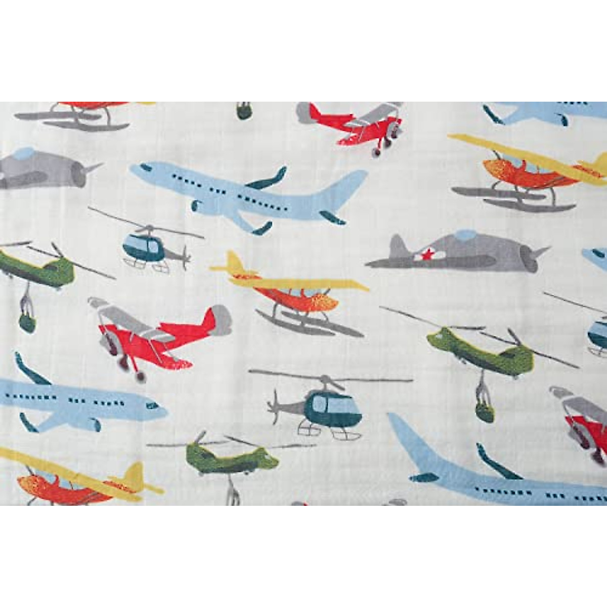 CHUNGEL Essentials Swaddle Blanket, Muslin Blankets for Girls & Boys, Baby Receiving Swaddles, Newborn Gifts, 47"x47" Large | Baby Boy Gifts Baby(Planes)