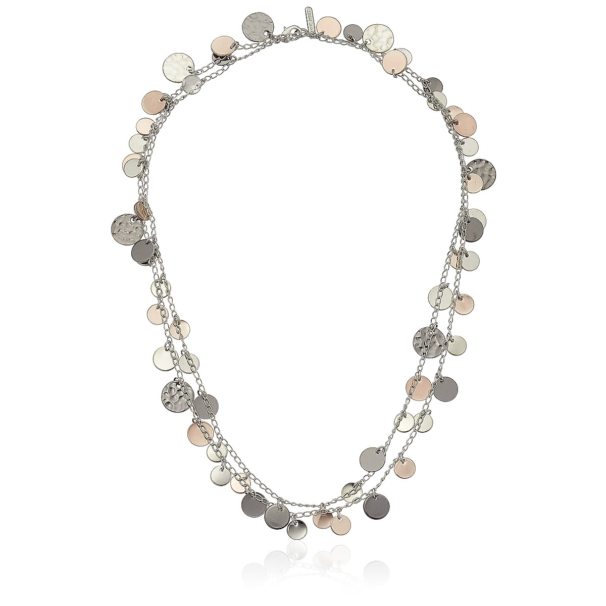 Nine West "Classics" Tri Tone Strand Necklace, 42"