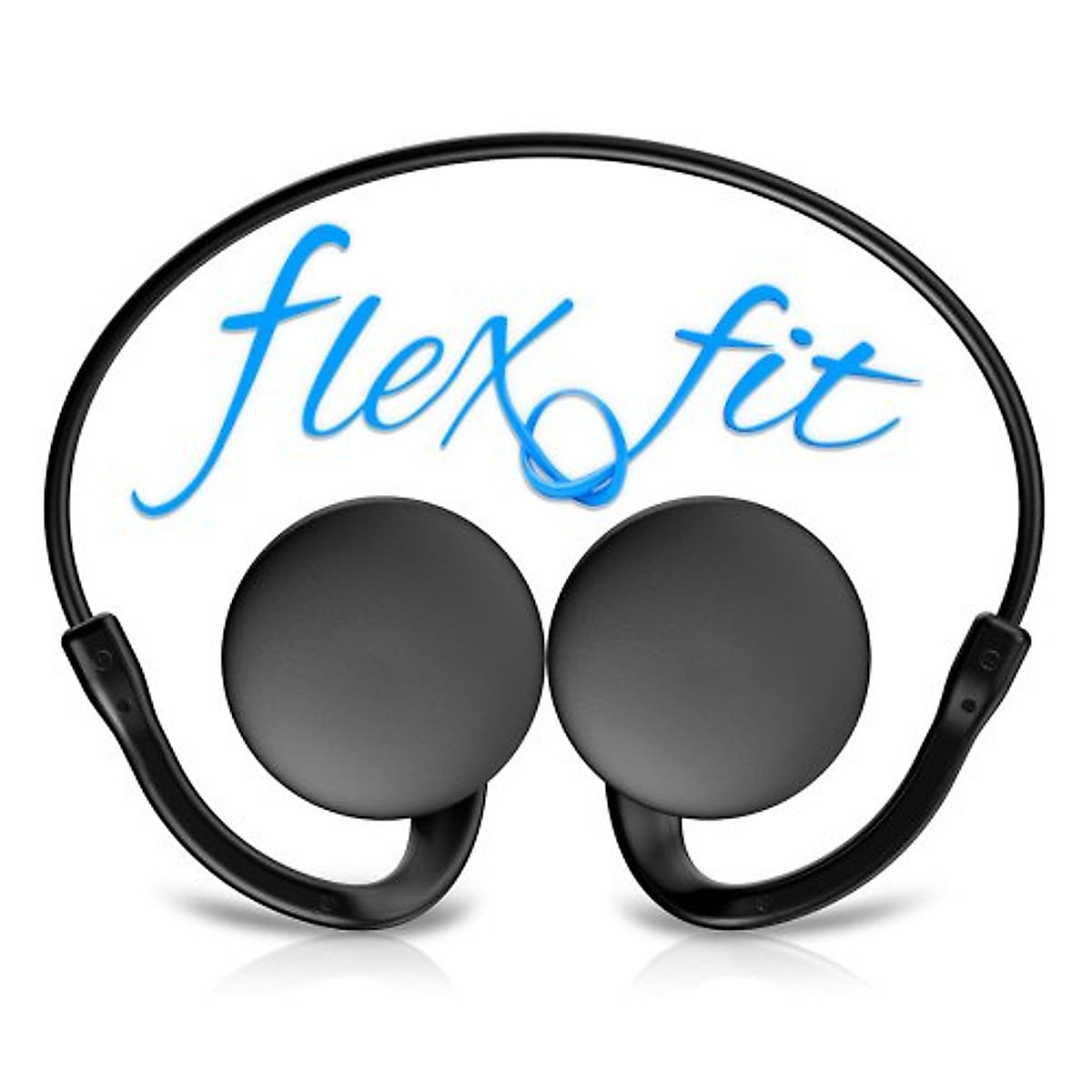 Pyle PHBT3E Bluetooth Sports Flex Headphones with Wrap Around Flexible Band and Built-In Mic