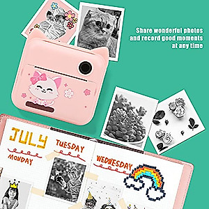 Children Digital Camera, 2.4 Inch IPS Screen Children's Mini Camera, Support 3 Continuous Shooting, Gifts for Children (Color : Default)