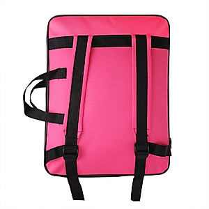 JIAHG Water-Resistant Art Portfolio Carry Bag A3 Art Work Portfolio Tote Drawing Board Bag Portable Painting Sketch Pad Storage Bag Professional Art Organizer for Palette Paints Brushes