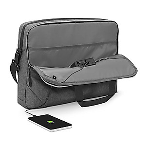 Lenovo 15.6" Laptop Urban Toploader T530, Fits Up to 15.6-Inch Laptops, Water-Repellent Material, Padded PC Compartment, Zippered Workstation, On-The-Go Charging, GX40X54262, Charcoal Grey, Gray