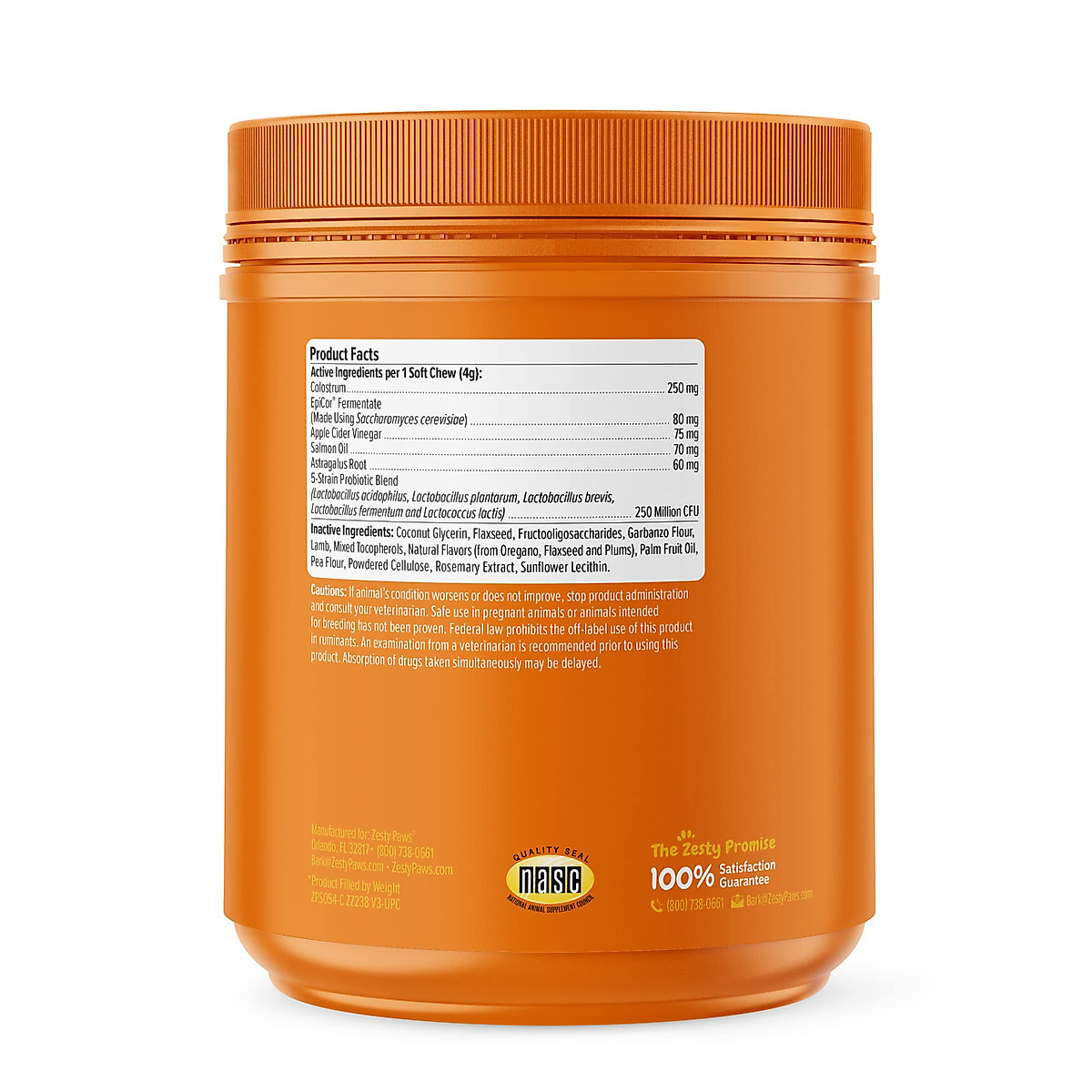 Allergy Immune Supplement for Dogs Lamb- with Omega 3 Wild Alaskan Salmon Fish Oil + Probiotic for Dogs - with Natural Digestive Enzymes + Prebiotics & Pumpkin