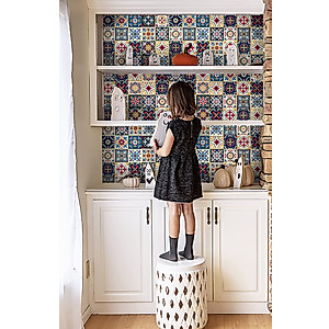 CiCiwind Contact Paper Cute Peel and Stick Wallpaper Adhesive Shelf and Drawer Liner for Countertops Shelves Drawer Shelf Paper Decor Kitchen Bookshelves 17.7"x118" Removable Waterproof Easy to Clean