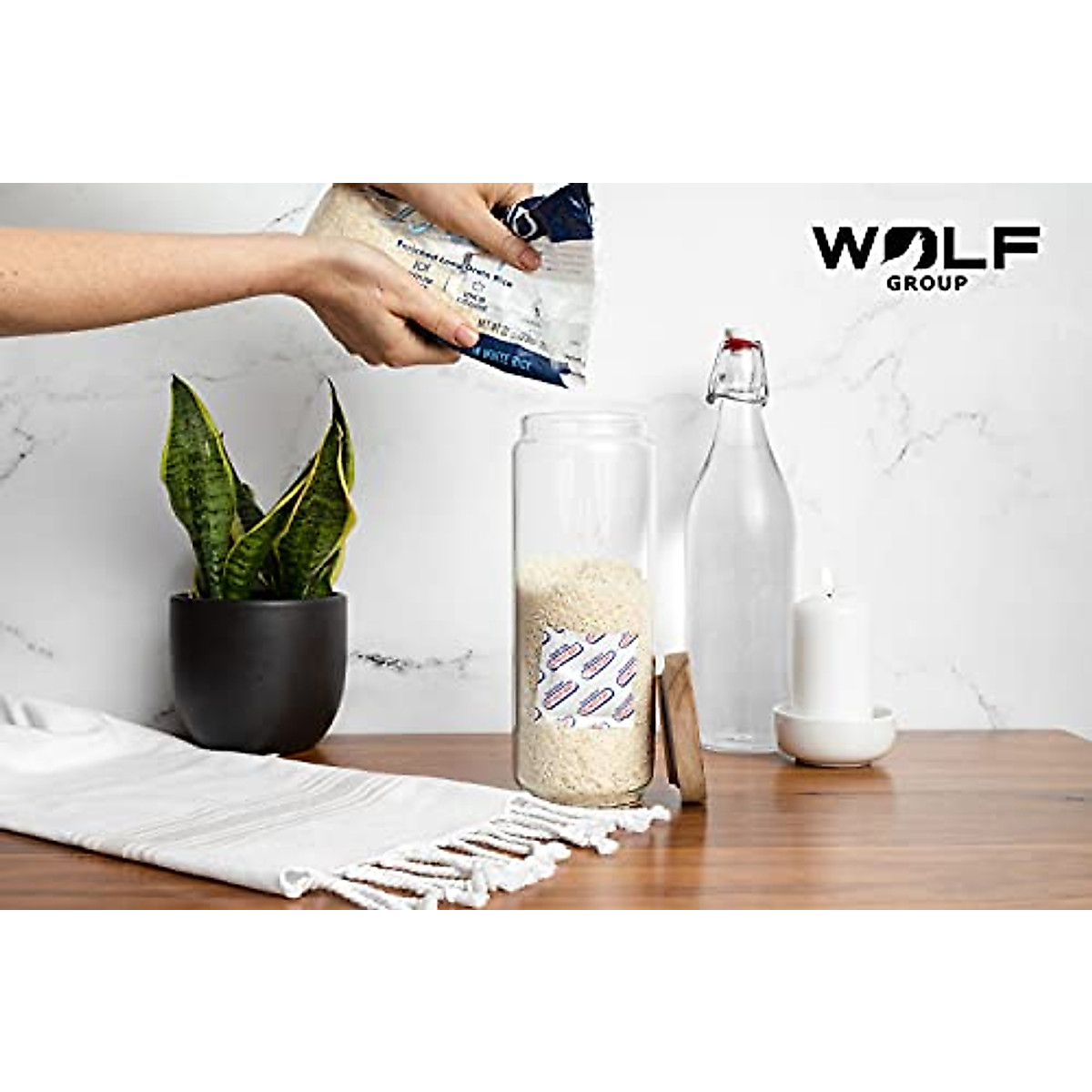 WolfGroup(110-Pack)100cc oxygen absorbers for food storage,food grade oxygen absorbers packets for Home Made Jerky and Long Term Food freshness