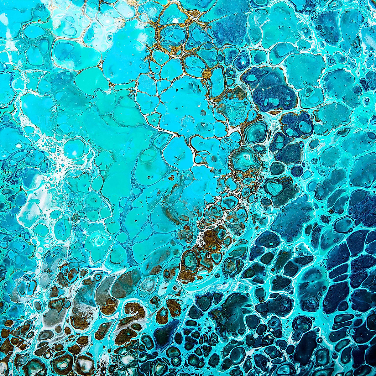 U.S. Art Supply Professional Gloss Pouring Effects Medium, 64 oz. (Half-Gallon) - Improves Flow Consistency, Artist Techniques to Create Cell Effects, Mix with Art Acrylic Paint, Adjusts Viscosity