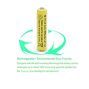 QBLPOWER NiCd AAA 1.2V 600mAh Triple A Rechargeable Batteries for Outdoor Solar Lights Solar Lamp Garden Light (8 Pack)