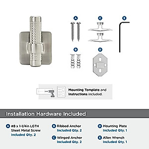 Amerock Corp BH36563G10 Bronx Robe Hook, Satin Nickel