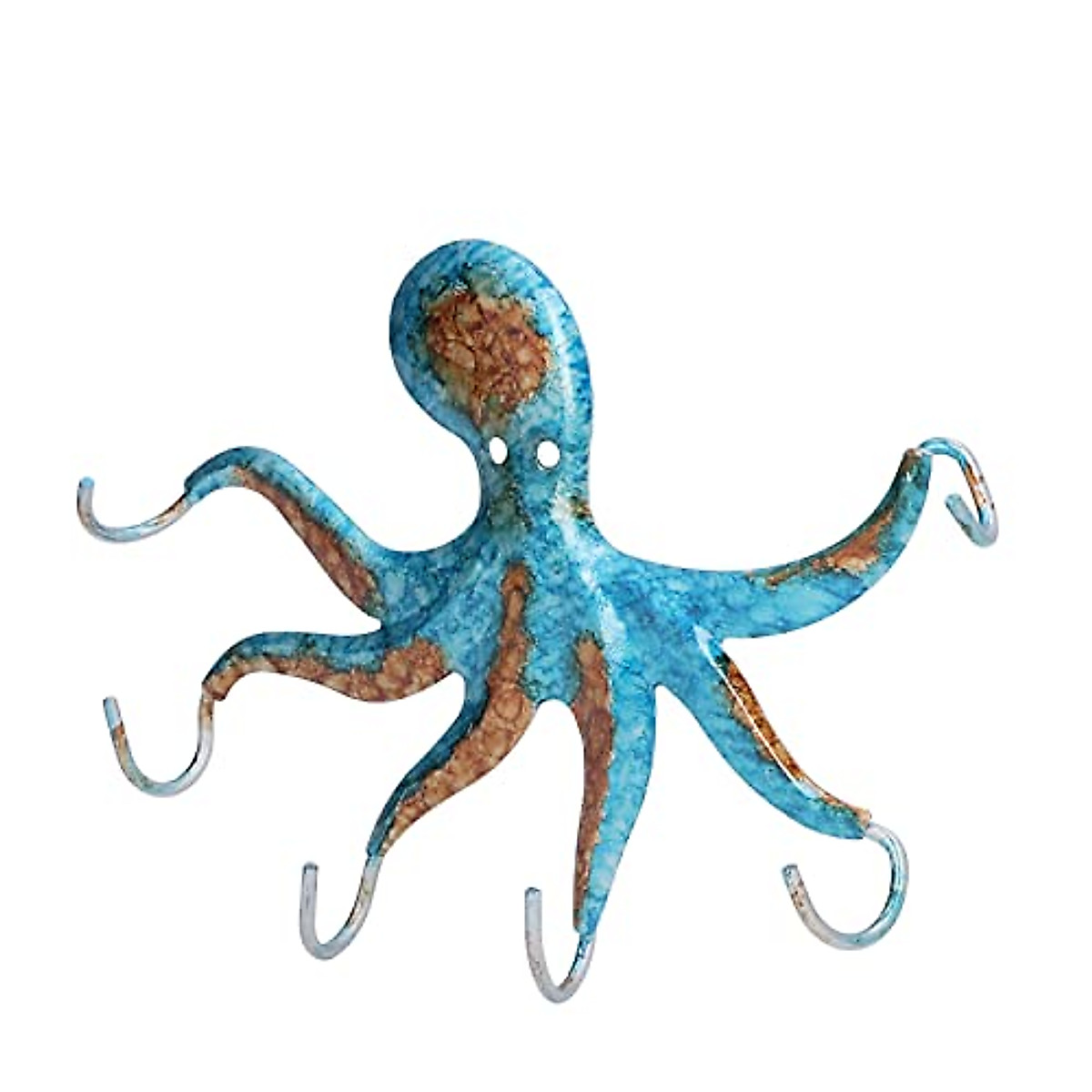 Octopus Key Holder, Unique Shape Iron Octopus Hook,Metal Hooks Wall Mounted Iron Octopus Hook,Space Saving Metal Hooks for Bedroom Bathroom Kitchen, Octopus Key Holder, Unique Shape Iron Octopus