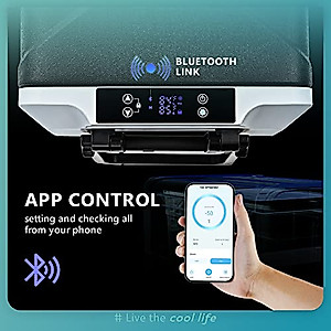 EUHOMY 12 Volt Refrigerators, -4℉~68℉, 48 Quart Portable Freezer Electric Cooler 12/24V DC & 120-240V AC, Removable Divider, Car Fridge For Car, RV, Camping, Travel, Fishing, Outdoor or Home.