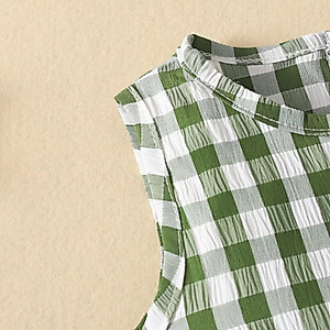 Lamgool Toddler Baby Girls Ruffle Sleeveless Shirt Top + Bowknot Skirt Set Summer Clothes 2 Piece 3T