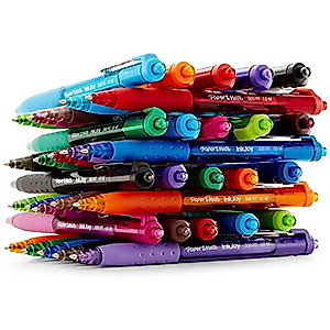 Paper Mate InkJoy 300RT Retractable Ballpoint Pens, Medium Point, 10 Ink Colors, 24 Pack (1951398)
