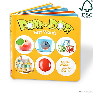 Melissa & Doug Children’s Book – Poke-a-Dot: First Words (Board Book with Buttons to Pop)