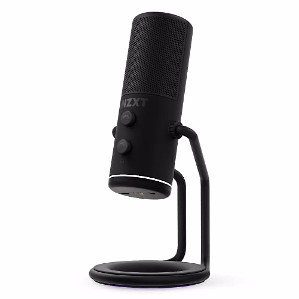 NZXT Capsule - AP-WUMIC-B1 - USB Cardioid Streaming, Gaming & Podcasting Microphone - Crystal Clear Voice Clarity - Built-in Shock Absorber - Easy Boom Arm Mounting - Twitch, Discord, YouTube - Black