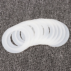 Aislor Silicone Replacement Gasket, Airtight Rubber Seals Rings for Mason Jar Lids, Leak-Proof Canning Fitting Seals 10Pcs 2.8 inch