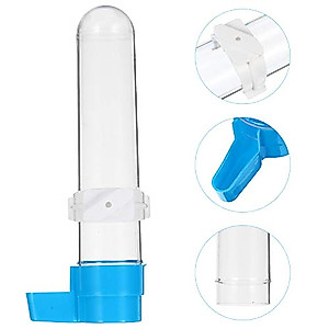 POPETPOP Pet Supplies 5pcs Bird Feeders Bird Water Dispensers for Cage Pet Bird Plastic Drinking Bottle Containers for Pet Parrot Birds Budgie Lovebirds Cockatiel 120ml Pet Water Bottle